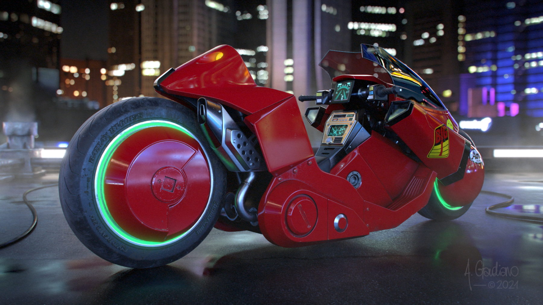 Kaneda’s Bike 2021 (Akira) – Alexandre Gaudiano